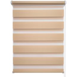 Sch&ouml;ner Wohnen Kollektion Doppelrollo "Klemmfix-Doppelrollo" Gr. 1, beige (cream, wei&szlig;), B:45cm H:150cm, Kunststoff, Polyester, SCH&Ouml;NER WOHNEN-KOLLEKTION, Rollos