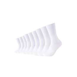 Socken Camano "9er Pack", Herren, Gr. 39-42, wei&szlig;, 80% Baumwolle, 17% Polyamid, 3% Elasthan, uni, Socken Socken