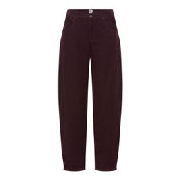 5-Pocket-Hose Brax "Style MEGAN S", Damen, Gr. 42L (84), Langgr&ouml;&szlig;en, braun (dunkelviolett), Web, 100% Baumwolle, Hosen 5-Pocket-Hose