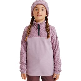 Sweatshirt Roxy "Whitecamp Half Zip", M&auml;dchen, Gr. 14(155-164cm), discreet mauve Roxygram tonal, Obermaterial: 100% Polyester;, Sweatshirts Sweatshirt