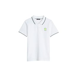 Marc O'Polo Poloshirt MARC O'POLO "aus Bio-Baumwoll-Piqu&eacute;", Jungen, Gr. 164, wei&szlig;, Obermaterial: 100% Baumwolle, unifarben, regular fit, normaler Saum, Shirts