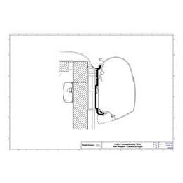 Thule Markisenadapter f&uuml;r Thule Omnistor 5200/5003 geeignet f&uuml;r Carado und Sunlight Fahrzeug - Markisenadapter