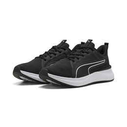 Sneaker Puma "SOFTRIDE Carson 2 Sneakers Erwachsene", Herren, Gr. 44,5, schwarz-wei&szlig; (schwarz, wei&szlig;), Obermaterial: Synthetik, Textil. Futter: Textil. Innensohle: Textil. Laufsohle: Synthetik, Gummi, Schuhe Sneaker