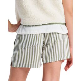 Shorts Roxy "Lekeitio Bay Printed", M&auml;dchen, Gr. 6(115-120cm), oil gr&uuml;n vert moda stripe, Obermaterial: 100% Viskose;, Hosen Shorts