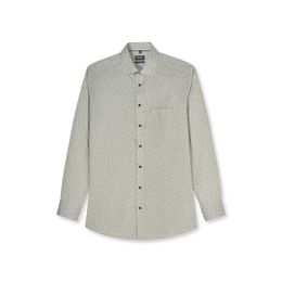 Businesshemd OLYMP "OLYMP Luxor, modern fit, New Kent", Herren, Gr. 40, Normaler Arm, oliv, 100% Baumwolle, Hemden