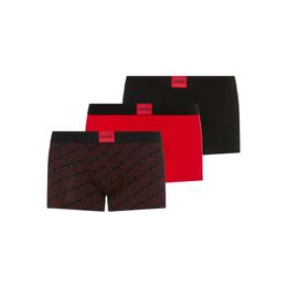 Trunk HUGO UNDERWEAR "TRP GALAXY", Herren, Gr. L (52), open rot 642, Jersey, Obermaterial: 95% Baumwolle, 5% Elasthan, k&ouml;rpernah, Unterhosen