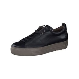 Sneaker Paul Green "Paul Green Sneaker Glattleder", Damen, Gr. 38,5, schwarz, Glattleder, Schuhe Sneaker
