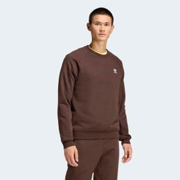 Sweatshirt adidas originals "TREFOIL ESSENTIALS", Herren, Gr. L, aurora coffee, Obermaterial: 70% Baumwolle, 30% Polyester, normal, Rundhals, angesetztes B&uuml;ndchen, Sweatshirts Sweatshirt, Essentials Pullover, weiche Innenseite
