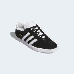 Herren Sneaker "STADT", adidas originals, Gr. 44,5core schwarz, ftwr wei&szlig;, gold metallic, Leder, Synthetik, Schuhe