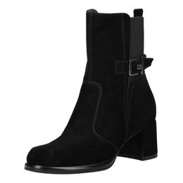 Stiefelette Nero Giardini "Nero Giardini Stiefelette Veloursleder/Textil", Damen, Gr. 37, schwarz, Textil, Veloursleder, Schuhe Stiefelette
