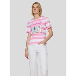 Print-Shirt Rabe "T-Shirt", Damen, Gr. 38, pink (rosa), 100%Baumwolle, tailliert, Shirts