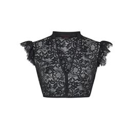 Dirndlbluse Nina von C. "Dirndl-Bluse Fl&uuml;gel&auml;rmel Romy", Damen, Gr. 38, schwarz, Obermaterial: 87% Polyamid PA. 13% Elasthan EL., Blusen Dirndlbluse
