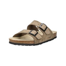 Pantolette Josef Seibel "Josef Seibel Pantoletten Leder", Herren, Gr. 44, gr&uuml;n, Leder, Schuhe Pantolette