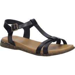 Sandale Josef Seibel "Fabricia 01, schwarz", Damen, Gr. 42, schwarz, Obermaterial: 100% Rindsleder Leather cow., Schuhe Sandale
