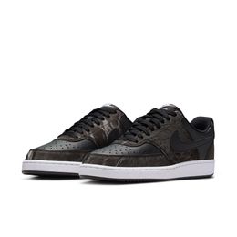 Sneaker Nike Sportswear "W COURT VISION LO NN", Damen, Gr. 38,5, schwarz, schwarz, wei&szlig;, Synthetik, Schuhe Sneaker
