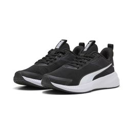 Sneaker Puma "Flyer Lite 4 Laufschuhe Jugendliche", Jungen, Gr. 36, schwarz, wei&szlig;, Obermaterial: Textil, Synthetik. Futter: Textil. Innensohle: Textil. Laufsohle: Synthetik, Gummi, Schuhe Sneaker