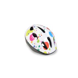 Byox Kinder Schutzhelm Y03 Gr&ouml;&szlig;e S 48-54 cm einstellbar LED-Beleuchtung 8 L&ouml;cher wei&szlig;