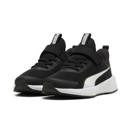 Sneaker Puma "Flyer 4 Laufschuhe Kinder", M&auml;dchen, Gr. 30, schwarz, wei&szlig;, Obermaterial: Textil, Synthetik. Futter: Textil. Innensohle: Textil. Laufsohle: Synthetik, Gummi, Schuhe Sneaker