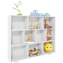 CLP Regal Peoria Mit Vielen Ablagefl&auml;chen I Dekoratives B&uuml;cherregal I Wandregal Aus MDF