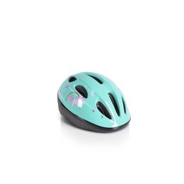 Byox Kinder Schutzhelm Y03 Gr&ouml;&szlig;e S 48-54 cm einstellbar LED-Beleuchtung 8 L&ouml;cher t&uuml;rkis