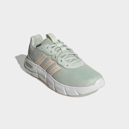 Walkingschuh adidas Sportswear "CLOUDFOAM FLEX - LACES", Damen, Gr. 42, linen gr&uuml;n, wonder wei&szlig;, halo gr&uuml;n, Textil, Schuhe Walkingschuh