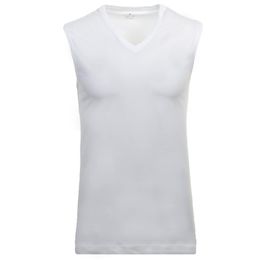 Muscleshirt Ragman "Set:", Jungen, Gr. XXL, wei&szlig;, Jersey, Baumwolle, regular fit, V-Ausschnitt, Shirts