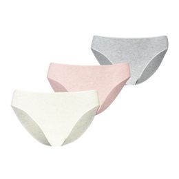 Slip Puma "Puma WOMEN MAINLINE BRIEFS", Damen, Gr. XXL, melange combo, Single Jersey, Obermaterial: 56% Baumwolle, 38% Modal, 6% Elasthan, k&ouml;rpernah, Unterhosen Slip, unifarben oder meliert