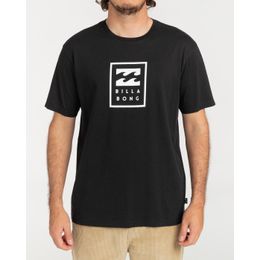 T-Shirt Billabong "Unity Stacked", Herren, Gr. L, schwarz, Obermaterial:100% Baumwolle., Shirts T-Shirt