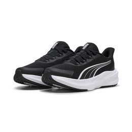 Sneaker Puma "Dasher Lite SLIPTECH&trade; Sneakers Kinder", M&auml;dchen, Gr. 31.5, schwarz-wei&szlig; (schwarz, wei&szlig;), Obermaterial: Synthetik, Textil. Futter: Textil. Innensohle: Textil. Laufsohle: Gummi, Schuhe Sneaker