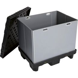 Palettenbox, faltbar, aus PP, Inhalt 215 l, ab 1 Stk kaiserkraft