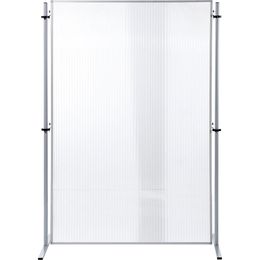eurokraft basic Funktions-Trennwand, Polycarbonat-Stegplatte, HxB 1800 x 1200 mm, VE 1 Stk