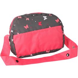 Bayer Chic 2000 Puppen Wickeltasche CHIC2000 "Jeans Grey", bunt (butterfly koralle), Puppenausstattungen, KinderB:29cm H:22cm T:9cm, Polyester, B:29cm H:22cm T:9cm