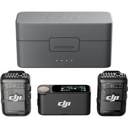 DJI Mikrofon "Mic 2 (2 Sender + 1 Empf&auml;nger + Ladeschale)", schwarz, B:3,09cm H:2,18cm T:4,6cm, Mikrofone