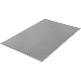 Badematte Kleine Wolke "&raquo;Velvet&laquo;, Badvorleger, Badezimmer Teppich", platin, H:5mm, Polyester, Badematten, Badematte, Badteppich, Uni Farben, Samt-Optik, leichter Schimmer