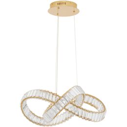 NOVA LUCE LED-H&auml;ngeleuchte "CONCETO", gold, 1, &Oslash; 60cm, 1 Stk., Leuchten