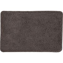 Badematte Kleine Wolke "&raquo;Scott&laquo;, Badvorleger, Badezimmer Teppich", schiefer, H:12mm, Polyester, Badematten, Badematte, Badteppich, Uni Farben, weich & kuschelig