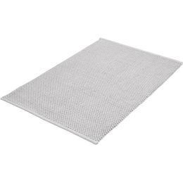 Badematte Kleine Wolke "Punto, Badvorleger, Badezimmer Teppich", wei&szlig; (auster), H:5mm, Baumwolle, Badematten, Badematte, Badteppich, Uni Farben, Oberfl&auml;che reine Baumwolle