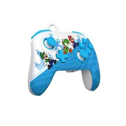 Controller "Rematch, NS", wei&szlig;, blau, B:13,8cm H:6,8cm T:16,2cm, PDP - PERFORMANCE DESIGNED PRODUCTS, Spielecontroller
