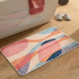 Badematte Gino Falcone "Aquata GF-170, Badvorleger, Badezimmer Teppich", mehrfarbig, H:5mm, Kunstfaser, Badematten, Badematte, Badteppich, bedruckt, modernes Design, rechteckig