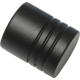 Gardinenstangen-Endst&uuml;ck Gardinia "Memphis", schwarz, L:2,6cm, Gardinenstangenendst&uuml;cke, Gardinenstangen-Endst&uuml;ck, Serie Einzelprogramm Memphis &Oslash; 16 mm
