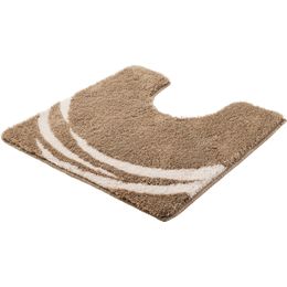 Badematte Kleine Wolke "&raquo;Mystic&laquo;, Badvorleger, Badezimmer Teppich", taupe, H:25mm, Polyacryl, Badematten, Badematte, Badteppich, modernes Design, Hoch-Tief Effekt, rechteckig & rund