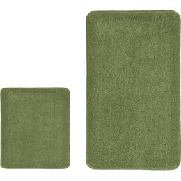 Badematte Kleine Wolke "RELAX, Badvorleger, Badezimmer Teppich", forest, H:30mm, Polyacryl, Badematten, Badematte, Badteppich, meliert, rechteckig, rund & als Set erh&auml;ltlich