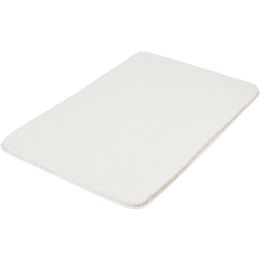 Badematte Kleine Wolke "Marco, Badvorleger, Badezimmer Teppich", wei&szlig;, H:20mm, Polyester, Badematten, Badematte, Badteppich, Uni Farben