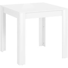 Esstisch OTTO HOME "Meigh", wei&szlig; (wei&szlig; hochglanz), B:80cm H:75cm T:80cm, Tische, Esstisch, Breite 80 cm, verschiedene Gr&ouml;&szlig;en und Farbvarianten