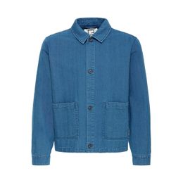 Hemdjacke Casual Friday "Hemdjacke CFAsplund Herringbone", Herren, Gr. XXL, blau (surf the web), Obermaterial: 100% Baumwolle CO., Jacken