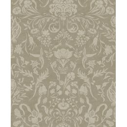 Vliestapete "Majestic Damask", braun, B:0,52m H:0m L:10m, Vlies, LOOKS by Wolfgang Joop, Tapeten, 10mx52cm