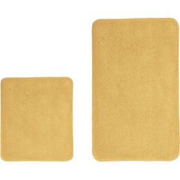 Badematte Kleine Wolke "RELAX, Badvorleger, Badezimmer Teppich", mimose, H:30mm, Polyacryl, Badematten, Badematte, Badteppich, meliert, rechteckig, rund & als Set erh&auml;ltlich