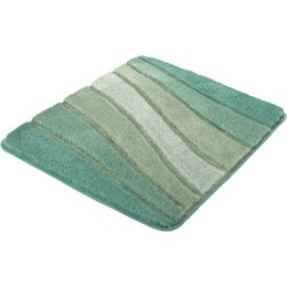 Badematte Kleine Wolke "Ocean, Badvorleger, Badezimmer Teppich", gr&uuml;n (maledivia), H:23mm, Kunstfaser, Badematten, Badematte, Badteppich, Wellen Design, mit Farbverlauf, Hoch-Tief Effekt, waschbar