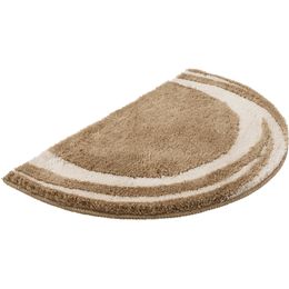 Badematte Kleine Wolke "&raquo;Mystic&laquo;, Badvorleger, Badezimmer Teppich", taupe, H:25mm, Polyacryl, Badematten, Badematte, Badteppich, modernes Design, Hoch-Tief Effekt, rechteckig & rund