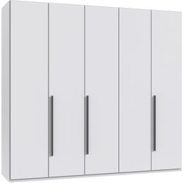 Dreht&uuml;renschrank wimex "London, erh&auml;ltlich in den Breiten 180cm, 225cm oder 270cm", wei&szlig; (wei&szlig;, griffe grafit), B:225cm H:208cm T:58cm, Holzwerkstoff, Schr&auml;nke, Dreht&uuml;renschrank, wahlweise mit Basic- oder Premium-Ausstattung erh&auml;ltlich